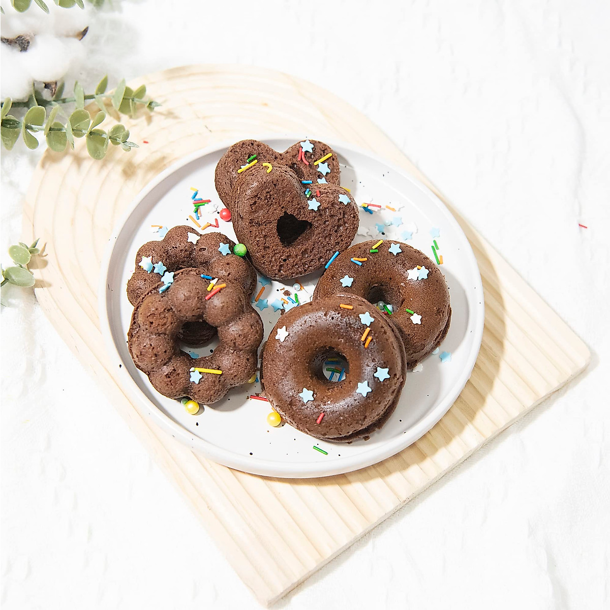 Anxbbo 3 Pack Silicone Donut Pan, Just Pop Out, Non-Stick Doughnuts Baking Pans for Donuts, Muffin, Cake Biscuit Bagels, Just Pop Out - Oven & Dishwasher Safe