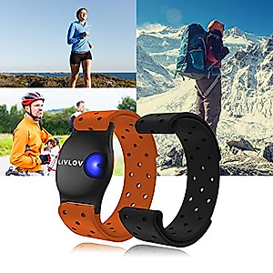 Heart Rate Monitor Replacement Armband: 22mm Soft Strap Adjustable Arm Wristband - Waterproof HRM Armband Strap Compatible with LIVLOV Coospo MOOFIT Polar Wahoo PowrLabs Optical Heart Rate Monitor