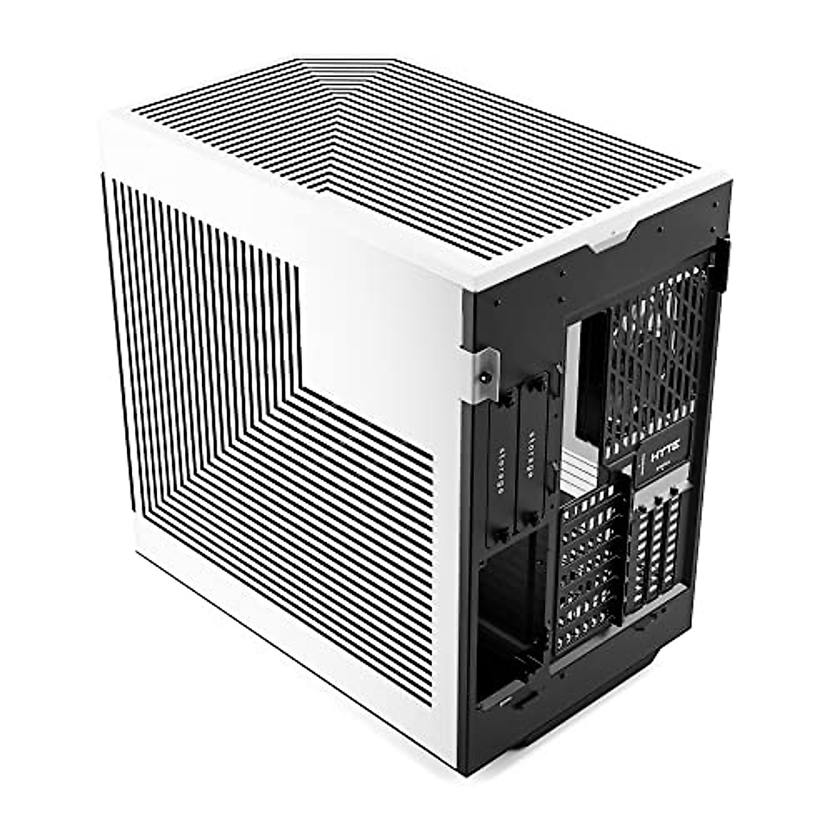 HYTE Y60 Modern Aesthetic Dual Chamber Panoramic Tempered Glass Mid-Tower ATX Computer Gaming Case with PCIE 4.0 Riser Cable Included, White (CS-HYTE-Y60-BW)