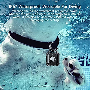 Waterproof AirTag Holder Case with Keychain, Screw Full Cover, Durable, Anti-Scratch, Fully Enclosed, Secure Holder Case Protect for Apple AirTag Tracker (Black 1 Pack)…