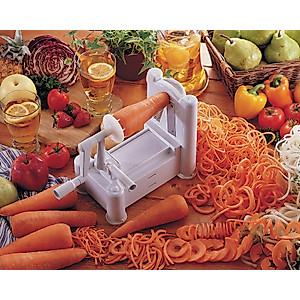 BelleVie Tri-blade Spiralizer 3 Blade Spiral Slicer"