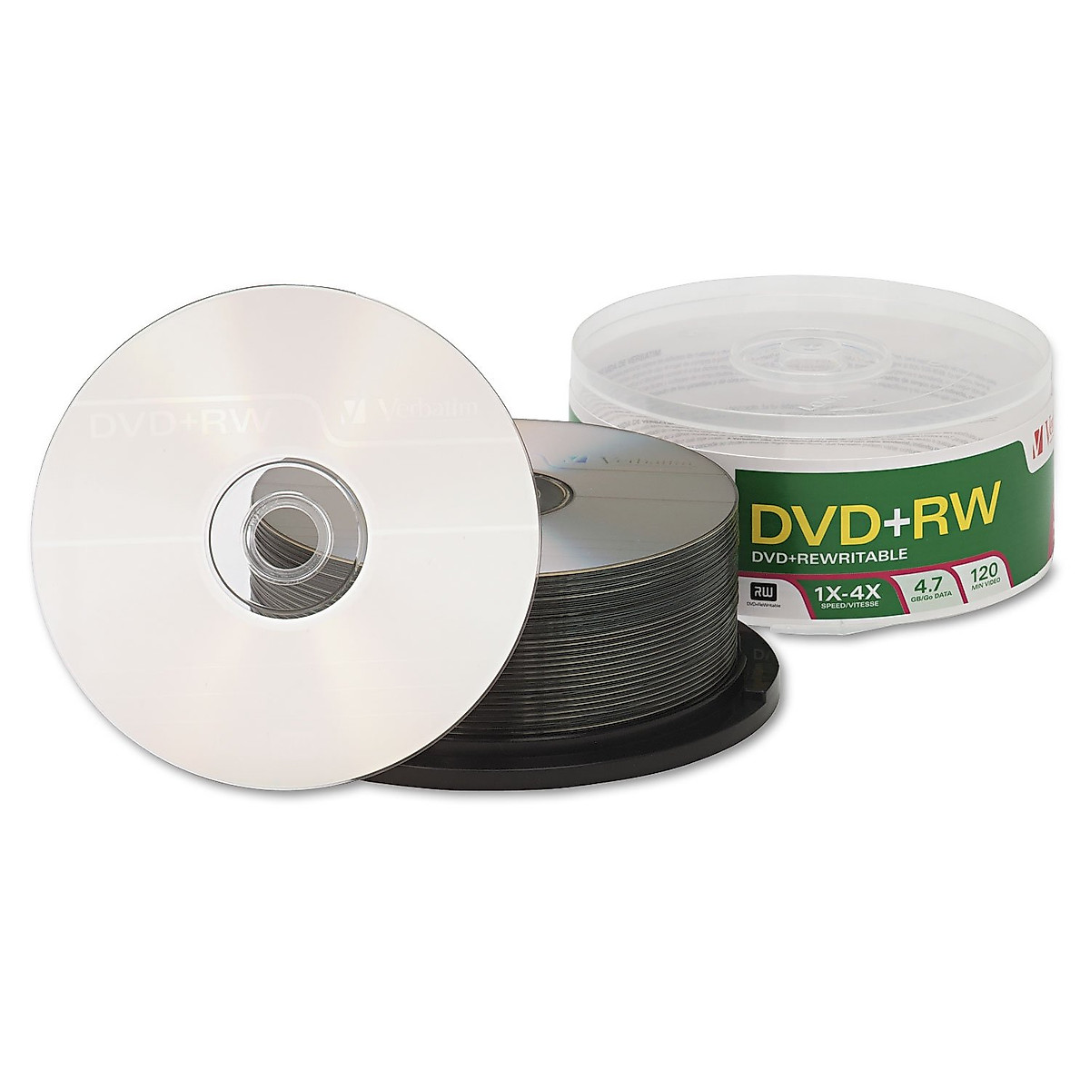 Verbatim DVD+RW Discs 4.7GB 4x Spindle 30/Pack VER94834