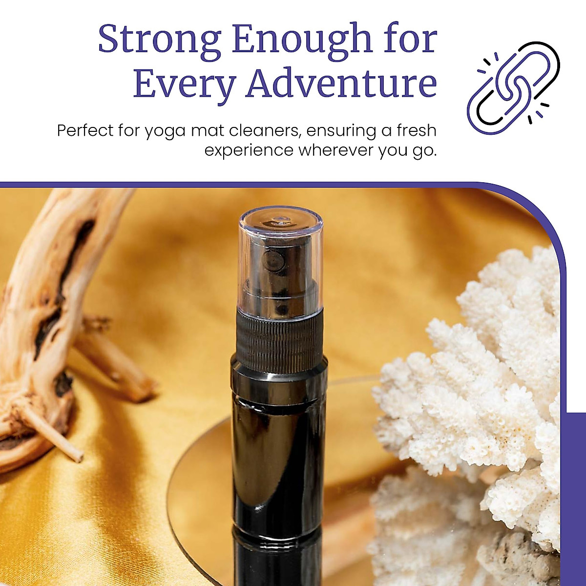 Infinity Jars 5 Ml (.17 fl oz) Black Ultraviolet Glass Fine Mist Spray Bottle Cleaning Products Refillable Containers Homemade Perfume Blends Room, Sprays Bath Beauty Hair, Screw Top Bottles