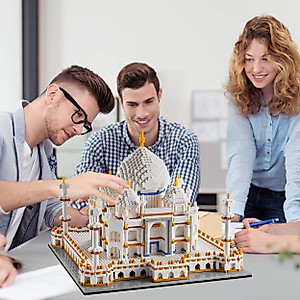 COZYMASS 3950PCS Architecture and Collection Micro Building Blocks Set Taj Mahal Modle Kit Toy Present for Adults and Kids Ages of 14+