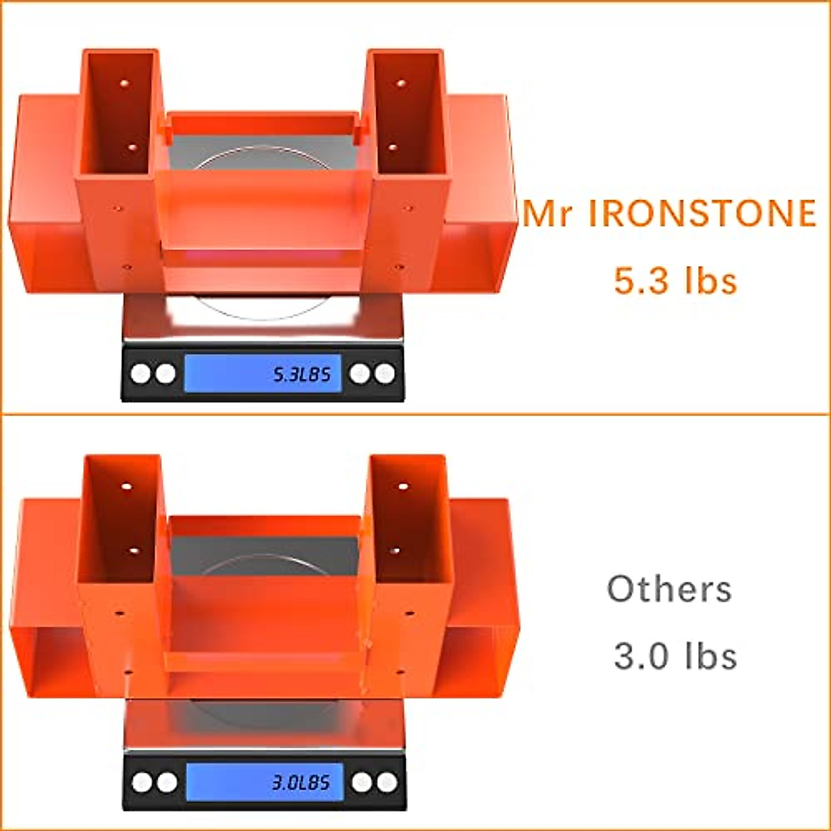 Mr IRONSTONE Firewood Log Storage Rack Bracket Kit, Adjustable Wood Rack Length Based on the Amount of Wood, for Outdoor Indoor Patio Deck Metal Log Holder Outdoor Tools with 34 Accessories Orange