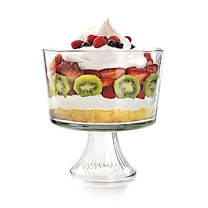 Anchor Hocking Monaco Trifle Bowl, Set of 1, Clear