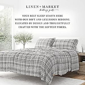 ienjoy Home 4 Piece Polkadot Patterned Home Collection Premium Ultra Soft Bed Sheet Set, Queen, Gray