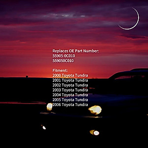 Set of 3 AC Air Conditioner Climate Control Knob Switch for 2000-2006 Toyota Tundra Replaces OE 55905-0C010 559050C010