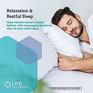 Life Extension Quiet Sleep Melatonin – Immediate-Release Melatonin Supplement with Vitamin C, B12 and Inositol – For Restful Sleep & Hormone Balance - Gluten-Free, Non-GMO – 60 Capsules