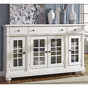 Liberty Furniture Industries Harbor View II Dining Buffet, W66 x D19 x H42, Linen Finish