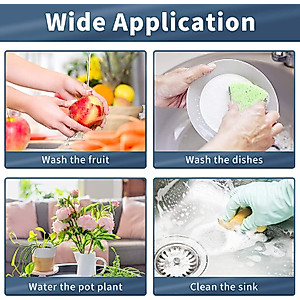 CECEFIN Kitchen Sink Sprayer, Faucet Spray Head Replacement with 79” Recoil Hose and Holder, Pressurized Water Saving Faucet Aerator & Diverter Valve, Faucet Sprayer Attachment Set