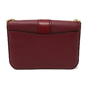 Coach Womens Georgie Crossbody Bag (Colorblock - Pebbled Leather - Oxblood - Wine)