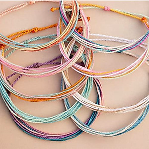 Pura Vida Bracelets Pack Spring Break Friendship Bracelet Pack - Set of 10 Stackable Bracelets for Women, Cute Bracelets for Teen Girls, Beach Bracelet & Accessories for Teens - 10 String Bracelets