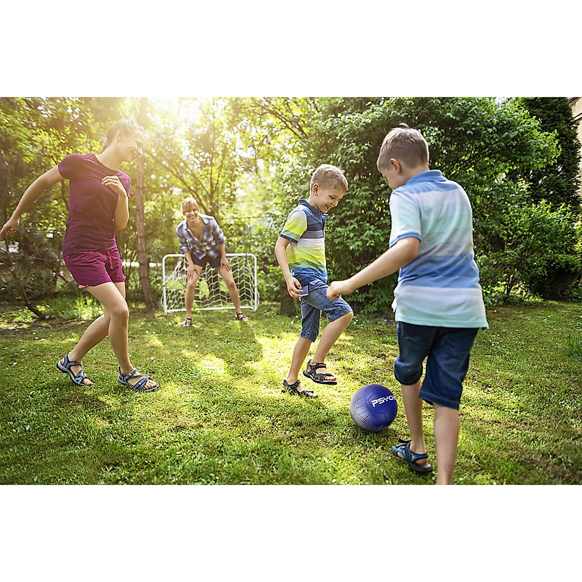 Wisdom Leaves Soccer Ball Size 4 for Kids Youth Match Play Games or Training Indoor Outdoor Backyard and Pack