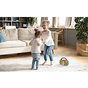 eKids Cocomelon Toy Music Player Includes Freeze Dance, Musical Toy for Toddlers with Built-in Nursery Rhymes for Fans of Cocomelon Toys and Gifts for Boys and Girls