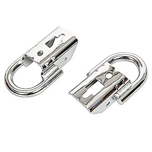 RXIOVILAE Compatible with 2009-2018 Crew Cab 2009-2018 Extended Cab 2009-2018 Cab Thru 17 Chrome Tow Hooks Pair w/Hardware