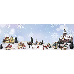 2 Set Christmas Snow Roll - 2 Packages of 3 Foot X 8 Foot Artificial Snow Blankets for Christmas Decorations