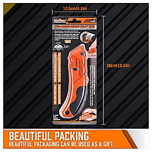 HORUSDY Utility Knife Retractable, Box Cutter Retractable with 5 Extra lades Included