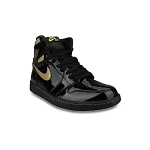Jordan Mens Air Jordan 1 Retro High OG 555088 032 Black Metallic Gold - Size 8