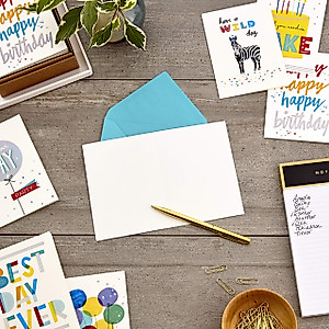 Hallmark Birthday Cards Assortment, 24 Cards with Envelopes (Rainbow Lettering, Best Day Ever)