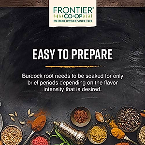 Frontier Organic Burdock Root, 1-Pound Bulk Bag, Common in Root Beer Recipes, Cut & Sifted, Sustainable Grown, Kosher (Packaging May vary)