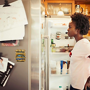 Louisville, Kentucky Souvenir Magnets, Carved Wood Kitchen Decor for Fridge, Whiteboards, 3.25 Inches