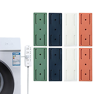 8PCS Self-Adhesive Desktop Socket Fixer | Adhesive Punch-Free Power Strip Holder Fixator | Wall-Mounted Power Strip Holde