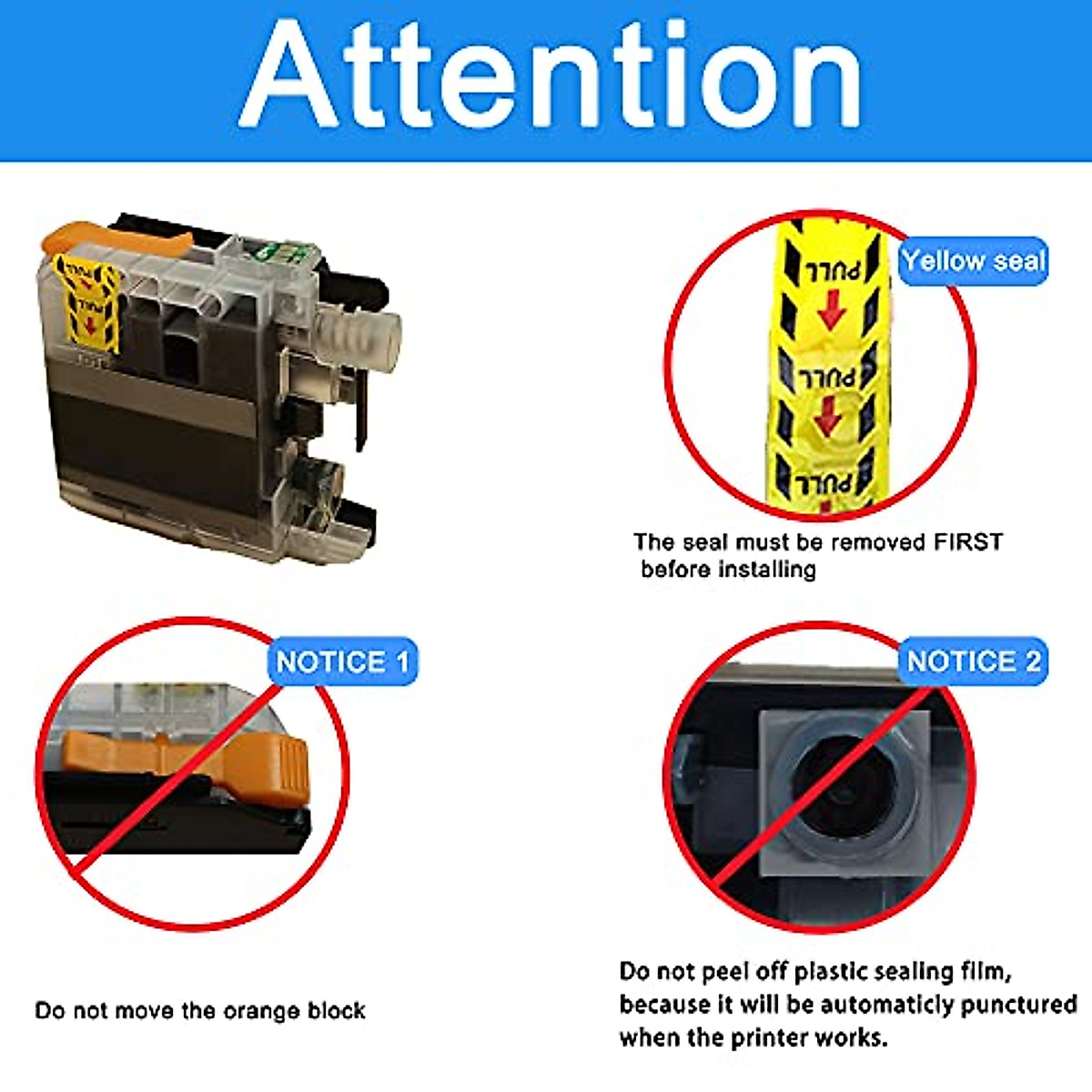 LCL Compatible Ink Cartridge Replacement for Brother LC10E LC10EBK LC10EC LC10EM LC10EY XXL High Yield MFC-J6925DW (Black Cyan Magenta Yellow 4-Pack)