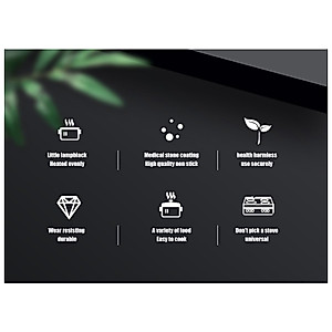 QANYEGN 6 Inch Flat Skillet, Induction Non Stick, Omelee Pan for Camping Indoor and Outdoor Cooking (Black)