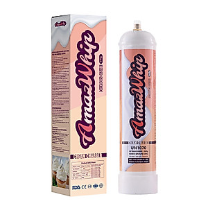 AMAZWHIP Whipped Cream Charger 640g 0.95L nitrous oxide tank (10 cylinders)
