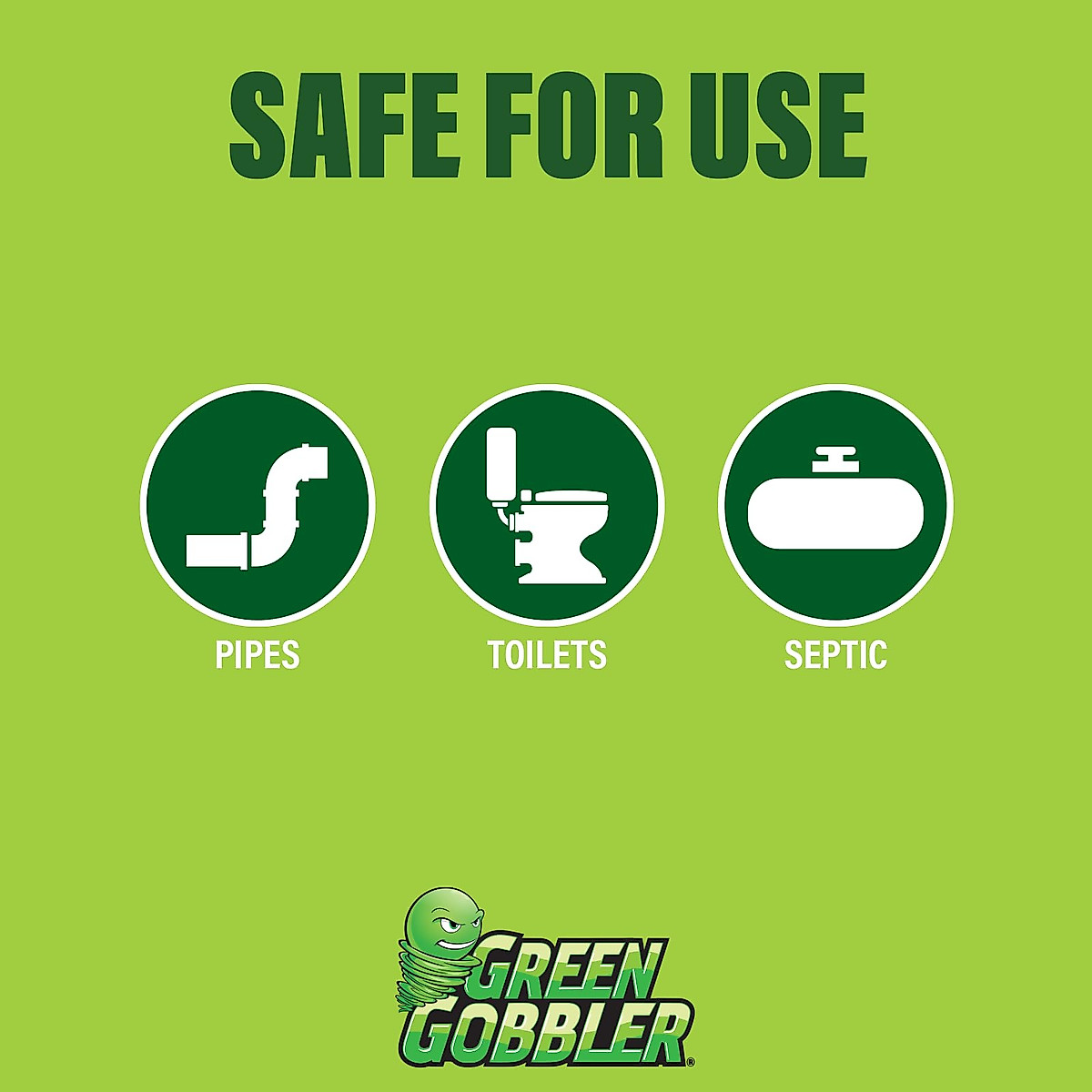 Green Gobbler POWDER PLUNGER Toilet Bowl Clog Remover - 2 Pack Net WT 16.5 oz