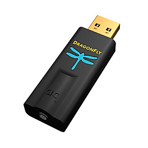 AudioQuest Dragonfly Black USB DAC Bundle with AudioQuest USB-C to USB-A Adaptor