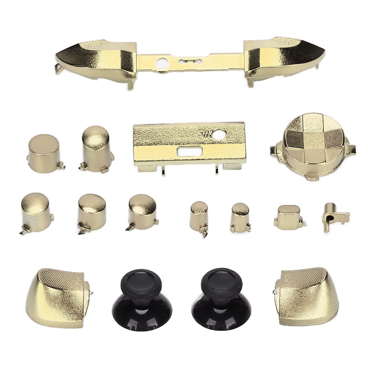 Full Game Controller Plating Button Set, Game Handle Accessories Compatible Beautiful Appearance for Series X(#3)