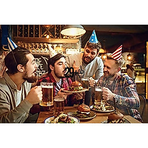 MYAMPED 29+1 Cake Topper - Glitter Black 30th Birthday Cake Decorations, Perfect for Thirty Birthday Party, 30th Anniversary or 30 Fabulous