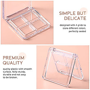 Beaupretty 2PCS Empty Lipstick Palette Diy Eyeshadow Powder Blush Lipstick Palette Empty Highlighters Container for Women