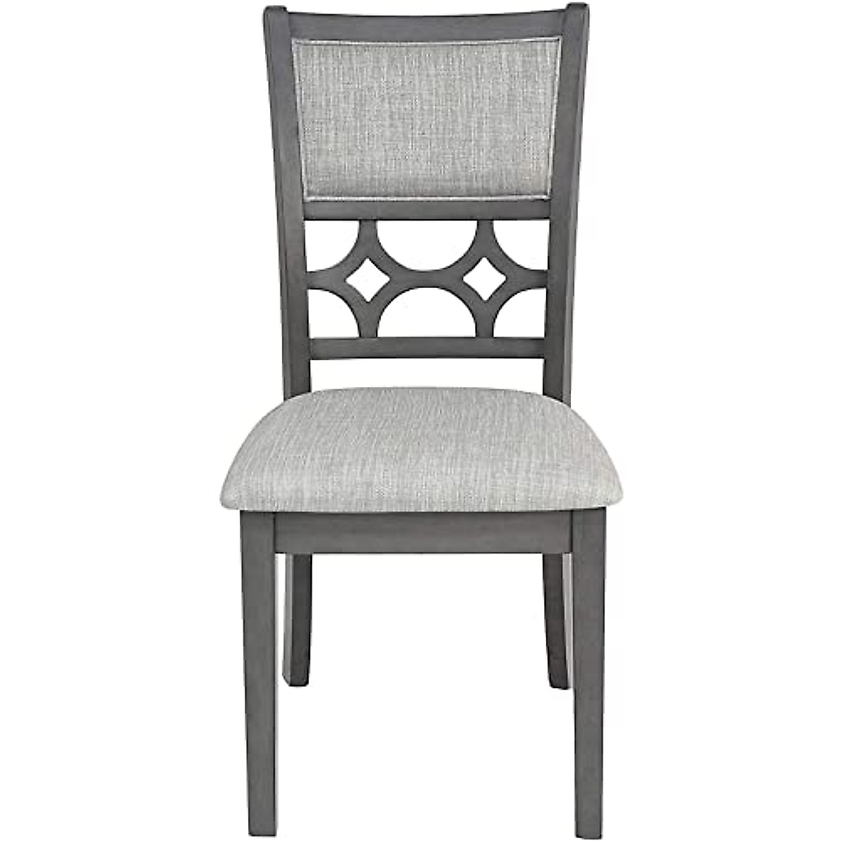New Classic Furniture Mitchell 5-Piece Dining Set with 1 Table and 4 Chairs, Gray
