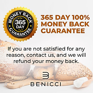 Ultimate Sourdough Starter Jar Kit 31.8 oz - Reusable Jar for Easy Bread Baking - Perfect to Make Your Sour Dough Starter - Easy to Use & Clean - Complete Sourdough Starter Kit - Great Christmas Gift