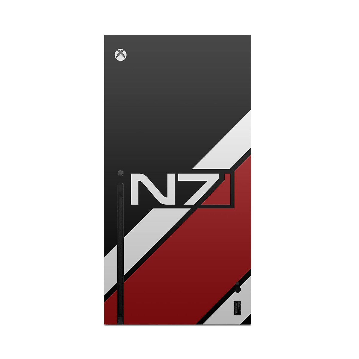 Head Case Designs Officially Licensed EA Bioware Mass Effect N7 Logo Stripes Graphics Vinyl Sticker Gaming Skin Decal Cover Compatible With Xbox Series X Console and Controller Bundle