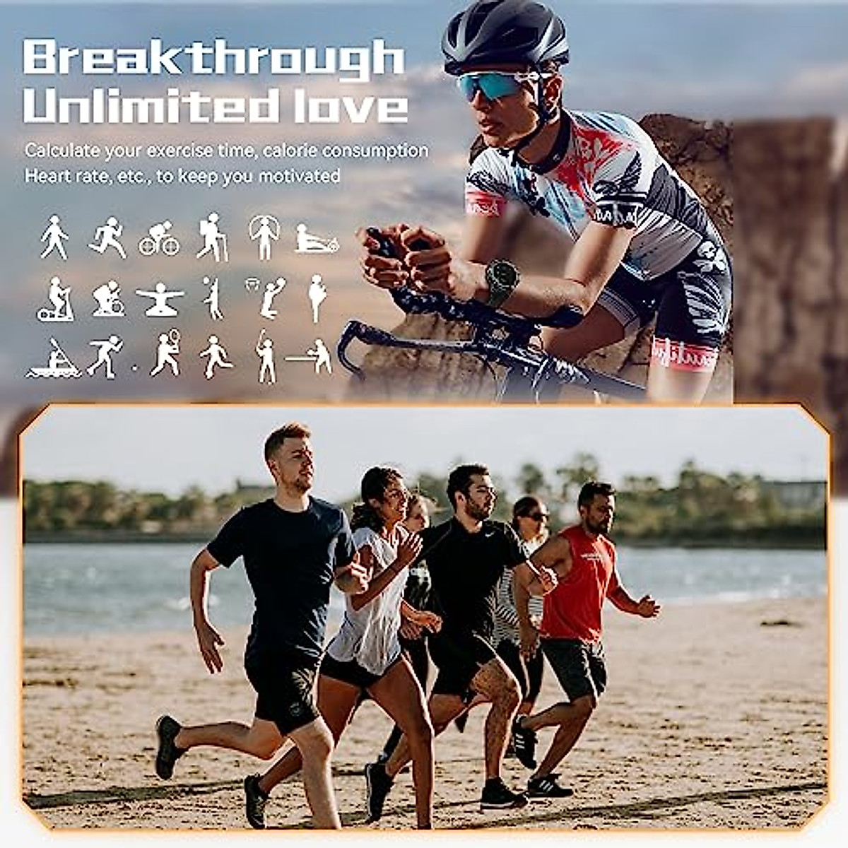 WATCHSDV Smart Watch for Men Bluetooth Call (Answer/Make Call) IP68 Waterproof Women's Men's Fitness Watch Heart Rate Blood Oxygen Sleep Monitor Military Watch and Activity Tracker for Android iPhone