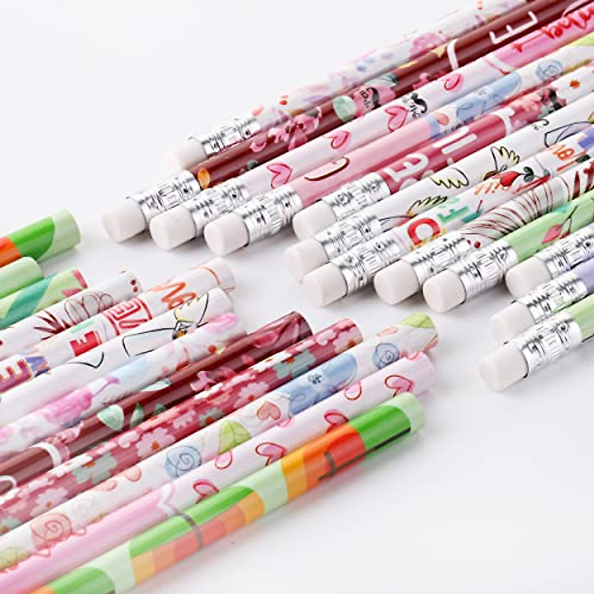 Floral Bible Verse Pencils - 24 Assorted Faith-Inspired Designs