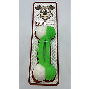 Dog Puppy Chew Fetch Toy Dental Hygiene Gum Health Exercise Fun 6 1/2" Outdoors Bone Shaped