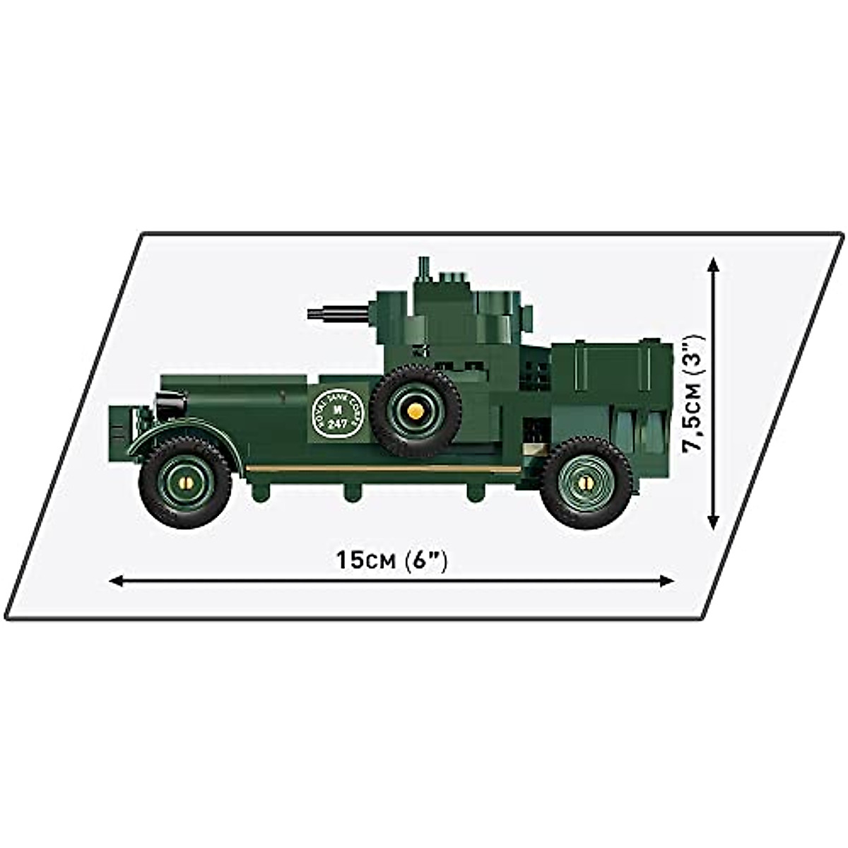 Cobi toys 267 Pcs Hc Great War /2988/ Rolls Royce Armoured Car Scale1:35