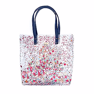 Packed Party The Essentials Tote; Women and Girls Small Fashion Shoulder Bucket Bag; Trendy Look for Ladies at School, Work, Travel, and the Beach; Navy Blue