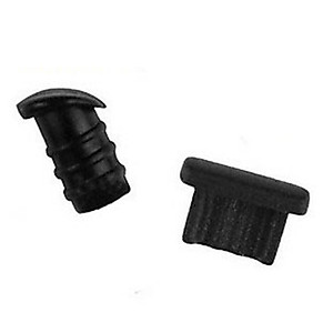 uxcell 25 Pcs Dust Plugs, Micro USB Port Cover for Phone, Soft Cell Phone Anti Dust Plug Suitable for Samsung Galaxy S7/S6/S5, Black Dust Stopper for Android, Headphones, Laptop