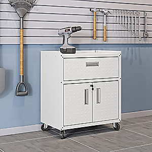 Manhattan Comfort Fortress Storage Units, White
