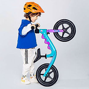 Royalbaby RAWR Kids Balance Bike for Toddlers Boys Girls, 12 Inch Wheels Lightweight Magnesium Frame, 2 to 4 Years Children Training Bicycle Teal