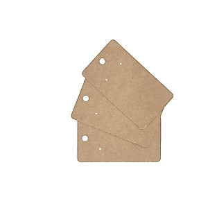 HUAPRINT Earring Card Holder,Earring Cards(Brown, 200 Pack)-Jewelry Display Card-Blank Kraft Paper Tag-Hanging Jewelry Cards for DIY Ear Studs, Earring Packaging