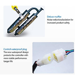 LeTkingok 5KW Electric Vehicle Gasoline Generator Range Extender Electric Start Automatic Frequency Conversion Electric Tricycle Generator (48V, Split Tank)