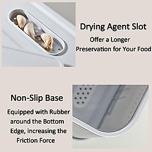 IULAVP Food Storage Containers with Lids：Cereal Storage Container with Measuring Cup, 10lbs Food Storage Containers for Rice, Flour, Sugar, Cereal, Kitchen Storage