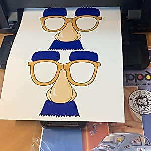 PPD 10 Sheets Inkjet Clear Transparent Self Adhesive Sticker Paper 8.5x11 Full Sheet Photo Quality Instant Dry Scratch and Tear Resistant (PPD-39-10)